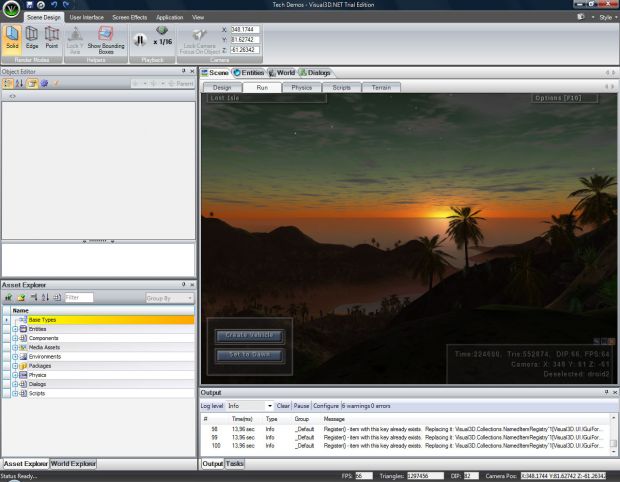 Scene editor image - Visual3D Game Engine - IndieDB