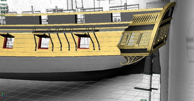 French Hebe-Class Frigate,38 guns, 1782-1821 image - Hearts of Oak ...