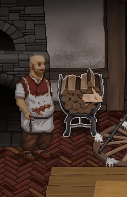 Picking up and putting down firewood image - Innkeep - IndieDB
