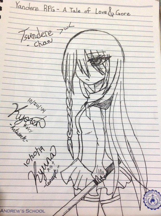 Concept Design of Tsundere-chan image - Yandere Interactive （ヤンデレ ...