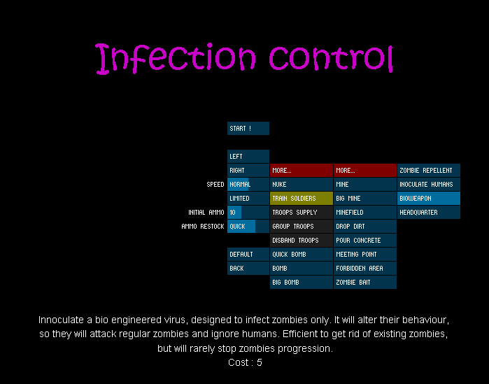Some UI works news - Infection control - IndieDB