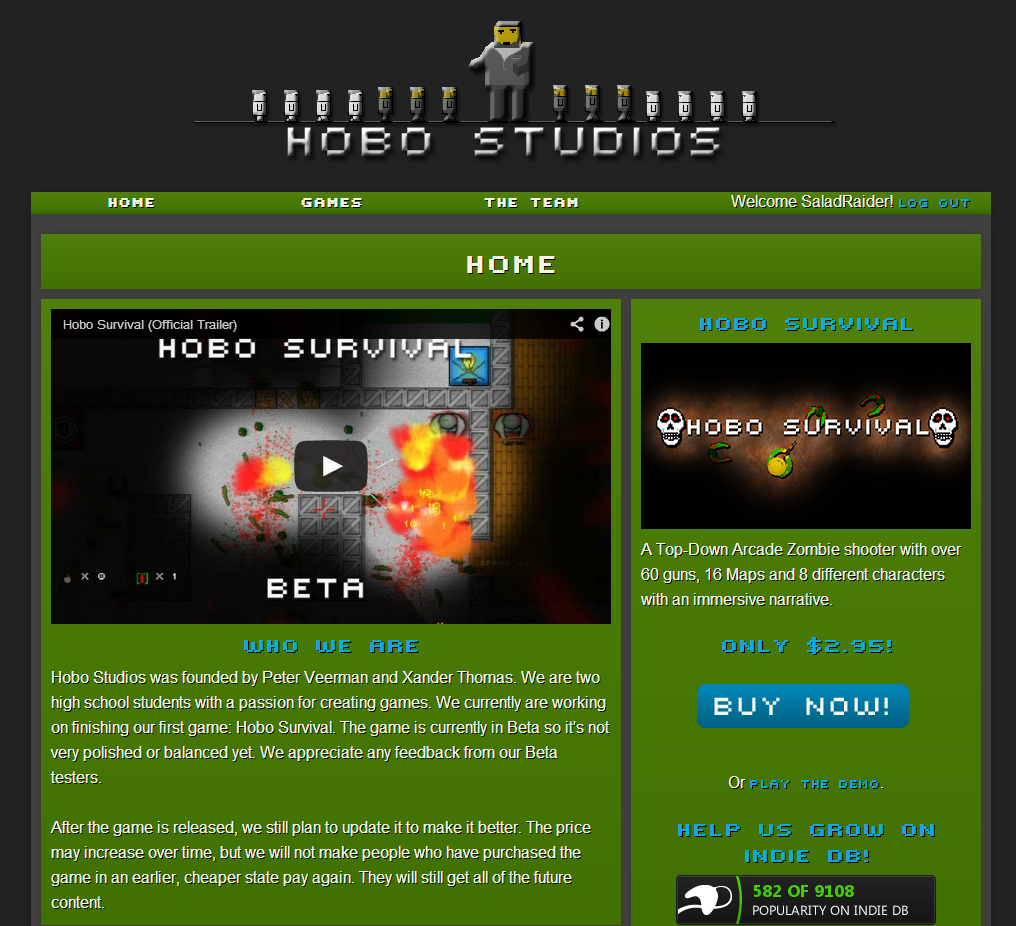 Game Beta Released! news - Hobo Survival - IndieDB