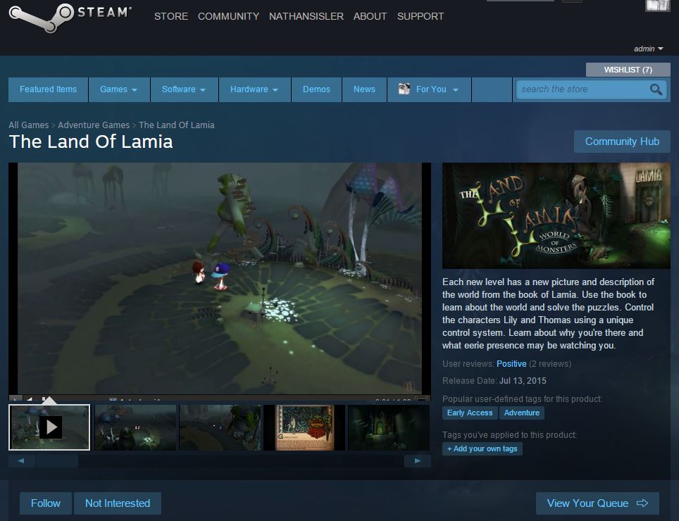 Now available on Steam Early Access news - The Land Of Lamia - IndieDB