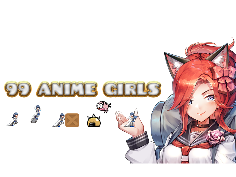 99 Anime Girls - All Levels Released news - IndieDB