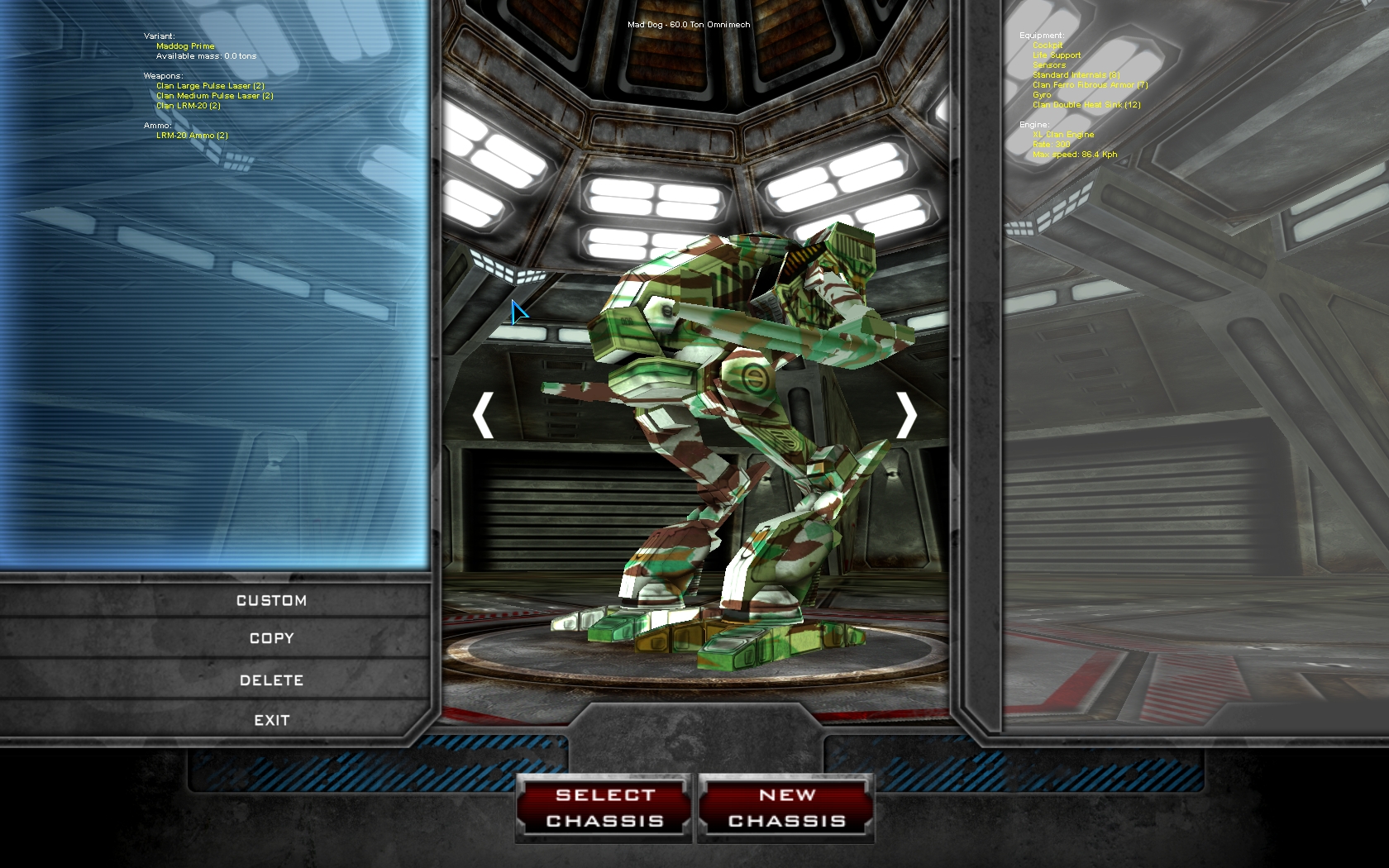 AT1:BT Interface Updates image - Assault Tech 1: Battletech - IndieDB