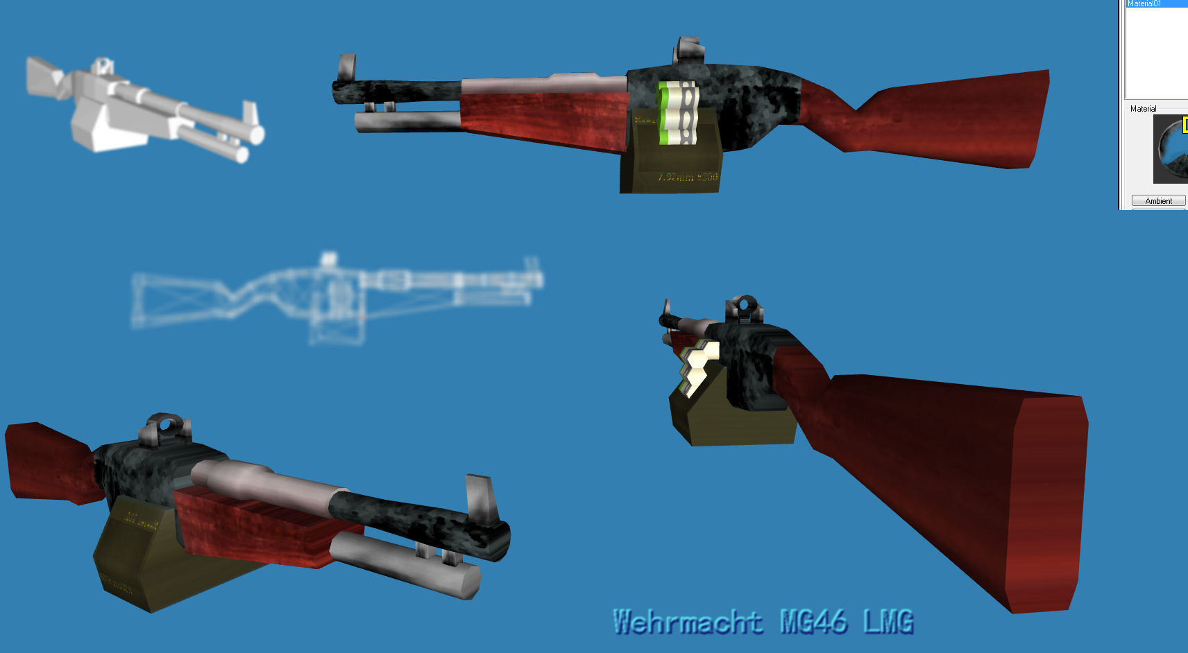 Wermacht MG46 Light Machine Gun. image - Bulletz - IndieDB