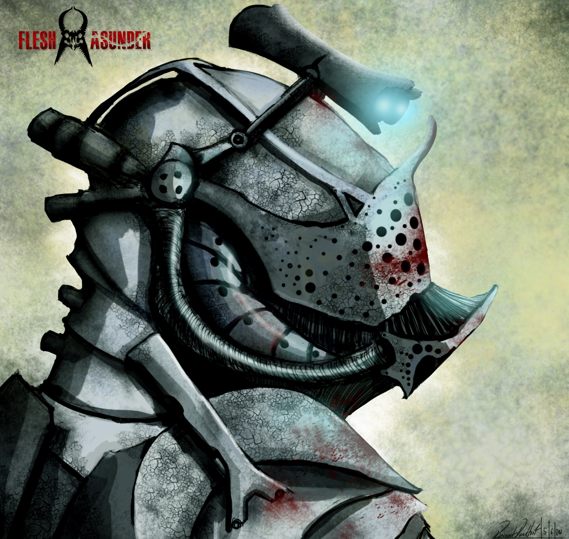 Helmet Illustration image - Flesh Asunder - IndieDB