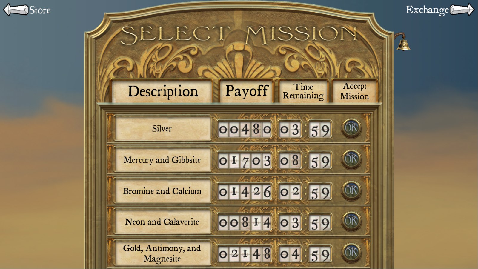 Mission Selection image - Sky Alchemist - IndieDB