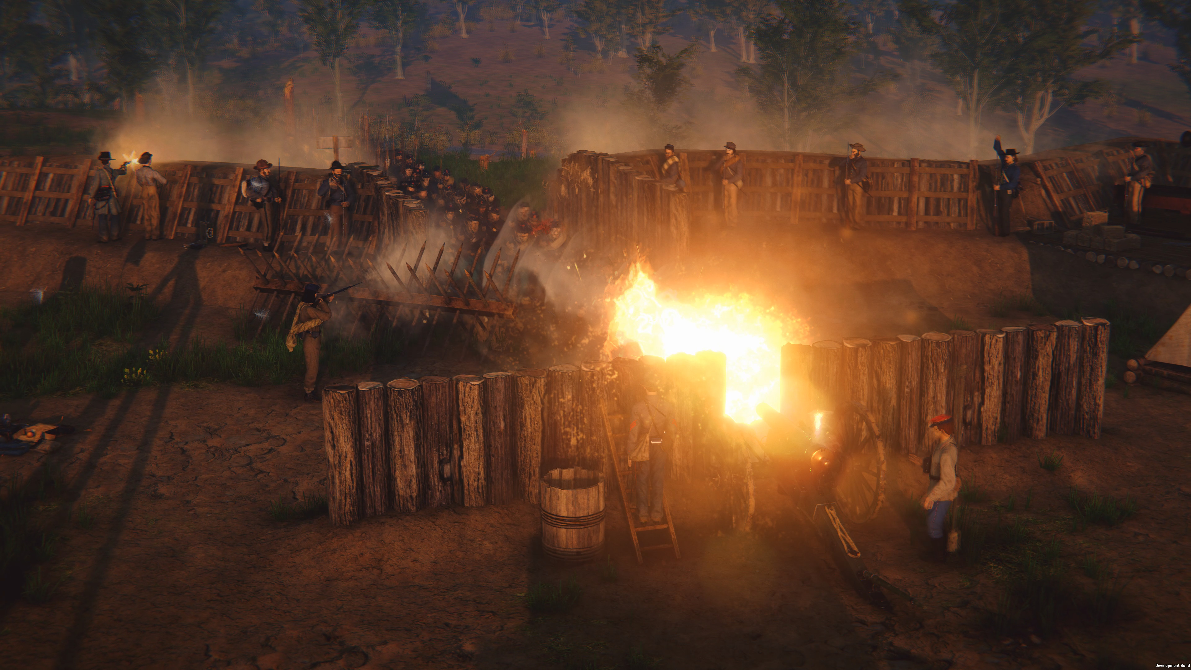 Union infantry charging through the main gate image - Battle Cry of ...