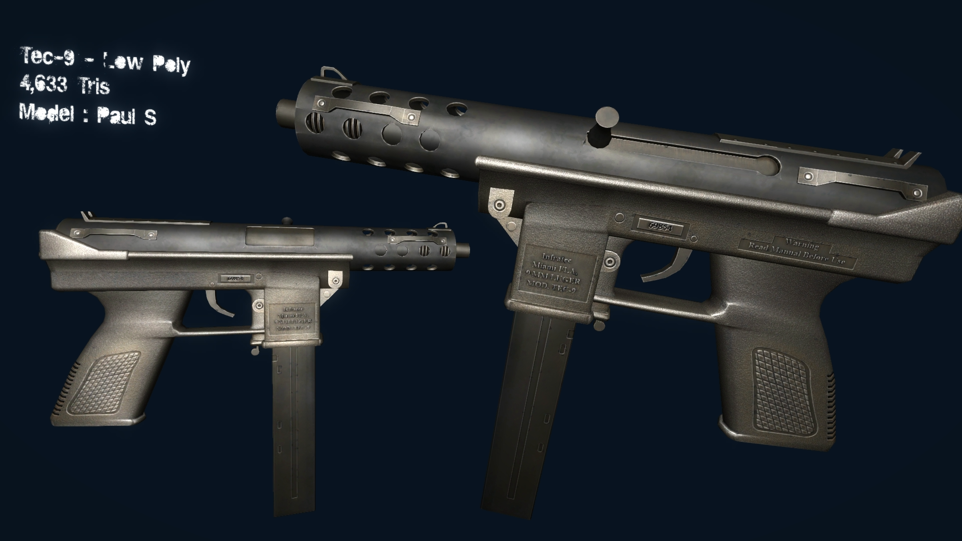 Tec 9 Render image - Red Alliance - IndieDB