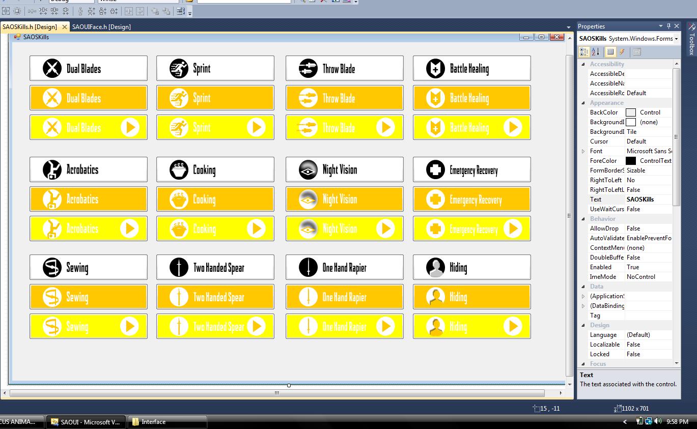 SAO Skills (WIP) image - Sword Art Online - IndieDB