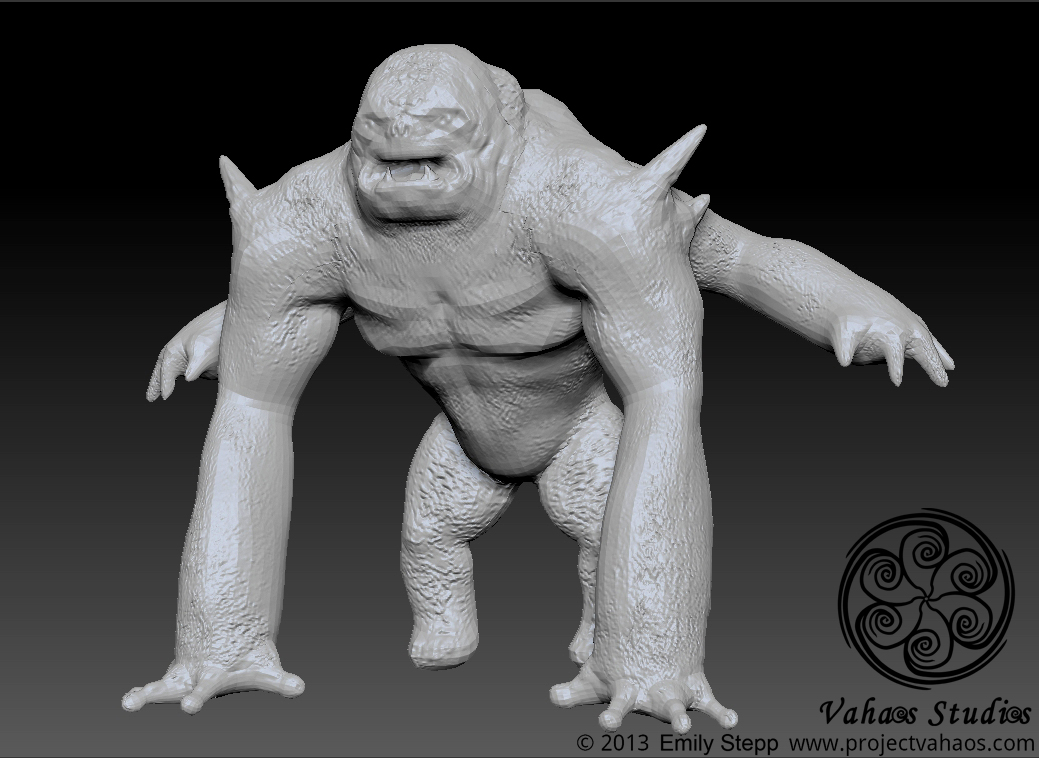 Snow Troll Model wip image - Project Vahaos - IndieDB