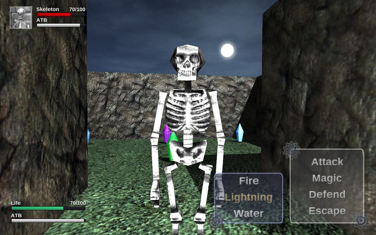 UI for combat system image - The Lost Maze - IndieDB