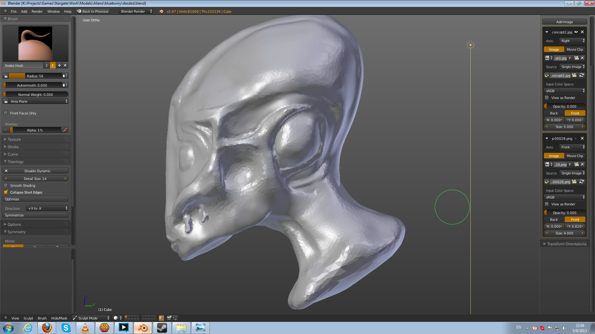 Blueberry Alien wip2 image - SGU - IndieDB