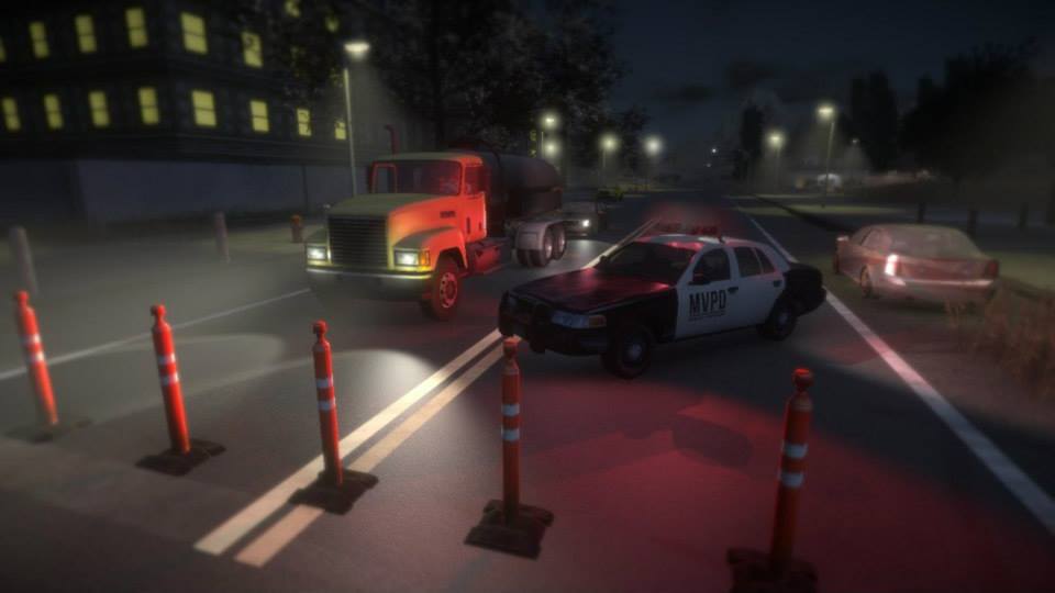 Road blocks with traffic cones image - Enforcer: Police Crime Action ...