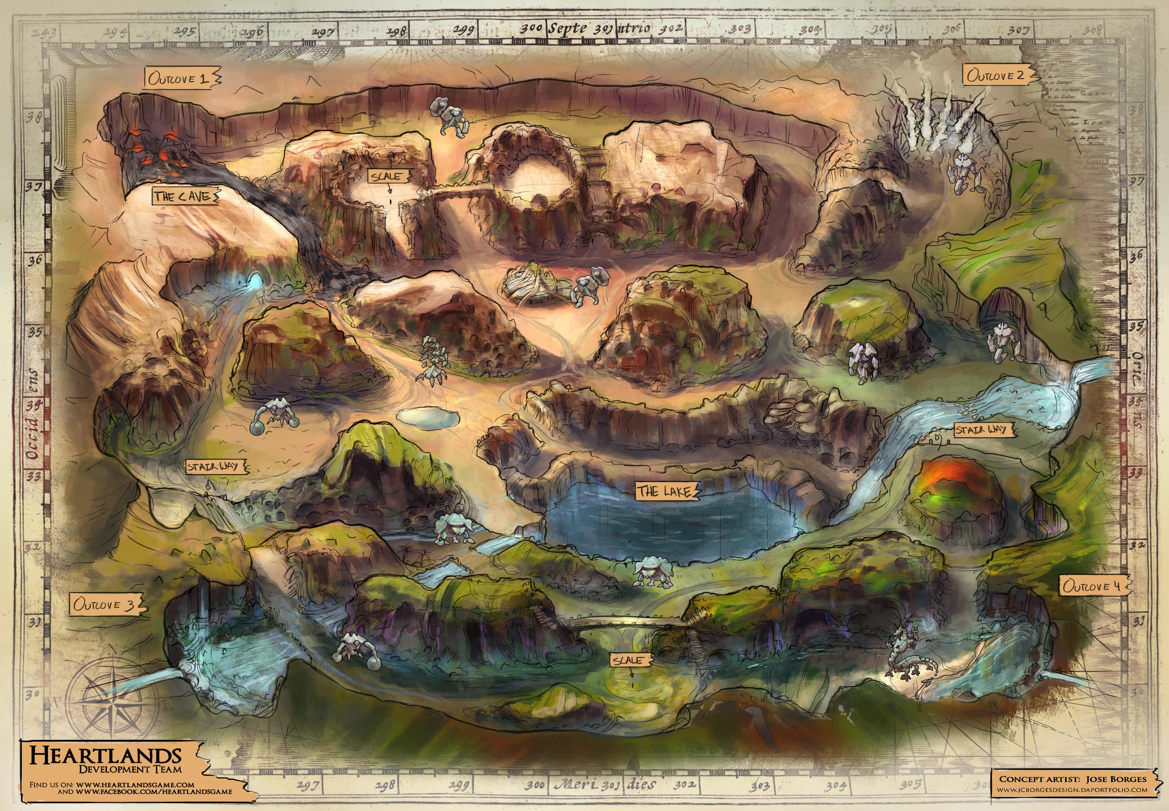 HeartLands maps in the making image - IndieDB