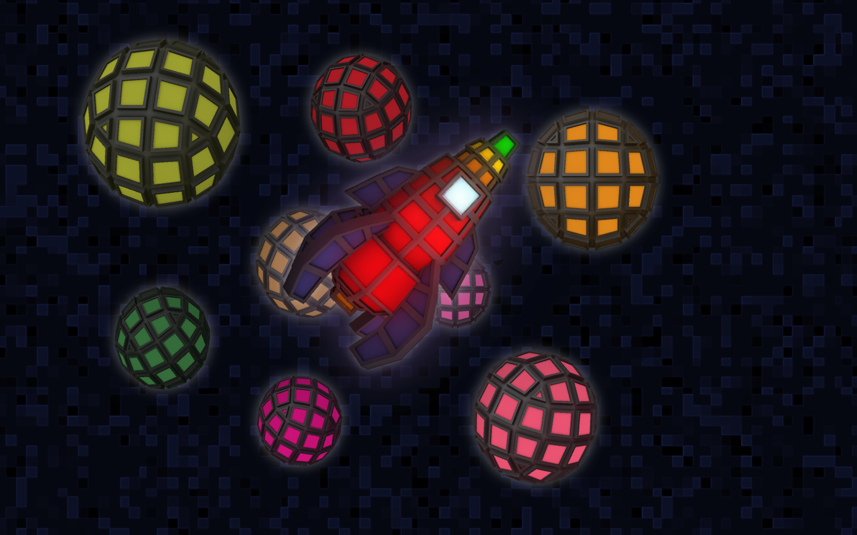 Arcadey Art Style Concept image - Spaceship Slingshot - IndieDB