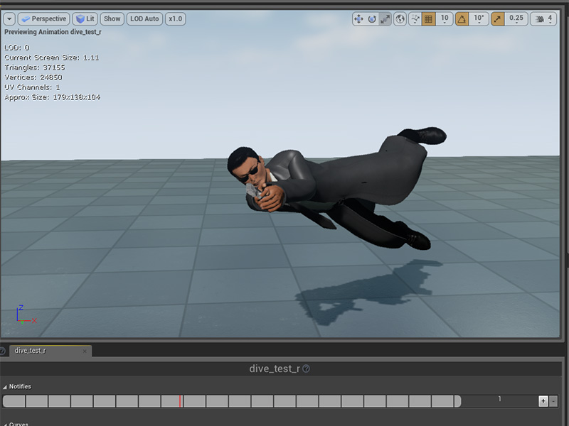 Dive animation image - Killing, My Friend - IndieDB