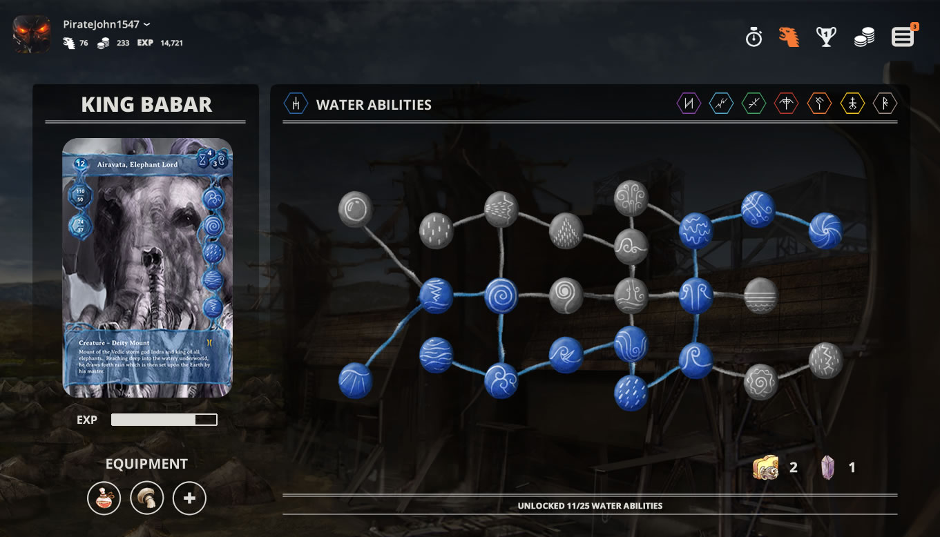Water elemental skill tree. image - Oblitia - IndieDB