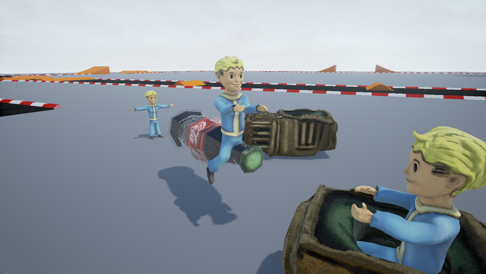 Invisible Steering Wheels Galore image - Fallout Racing - IndieDB
