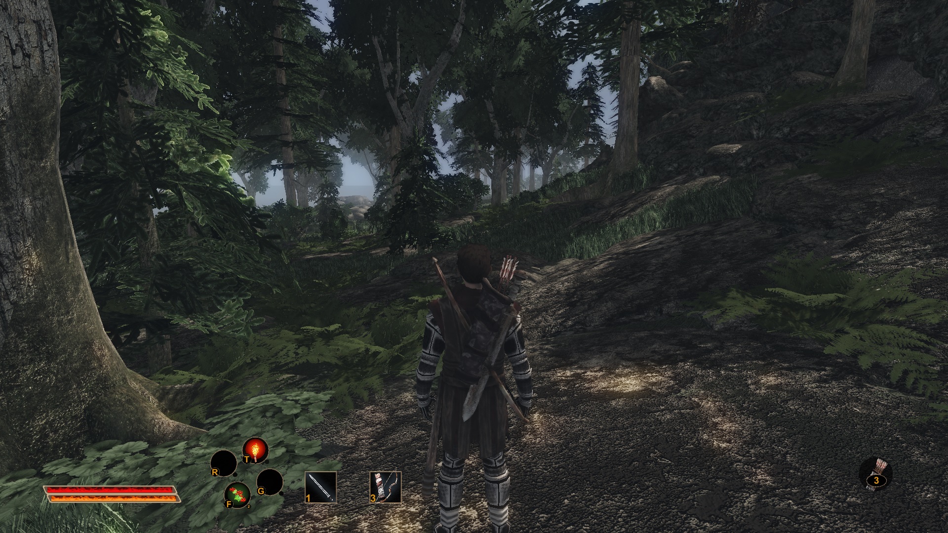 through the woods image - The Outlander - IndieDB