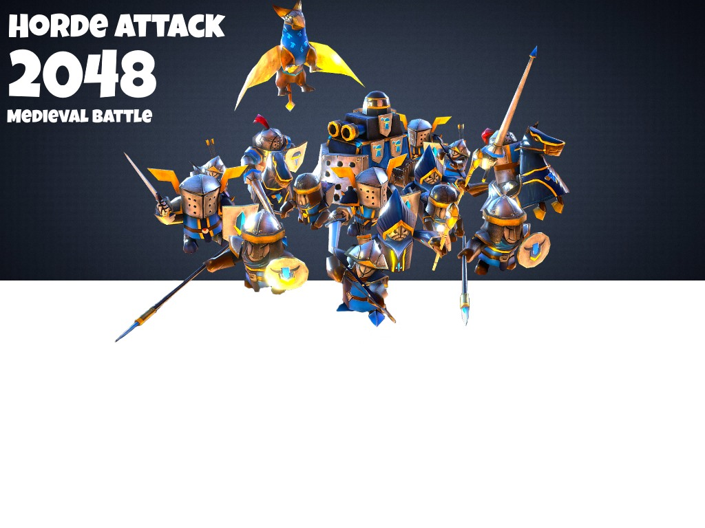 Horde Attack: 2048 Medieval Battle Android game - IndieDB