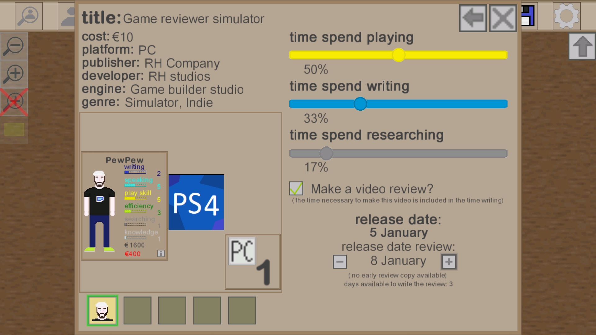 Image 1 - Game Reviewer Simulator - Indie DB