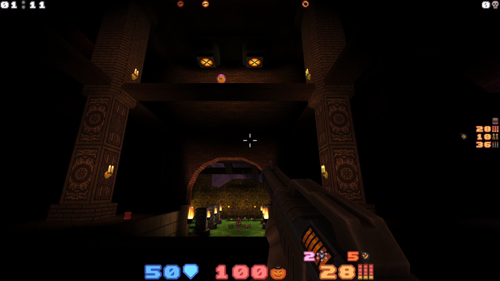 E4 Level 1: Castlemania, candles image - MeowGun: Hell Denizen - IndieDB