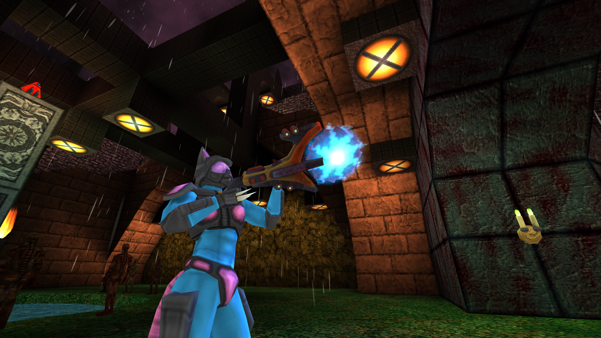 E4 Level 1: Castlemania, rain image - MeowGun: Hell Denizen - IndieDB