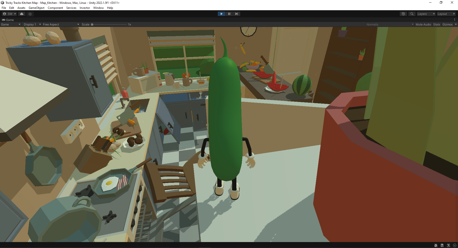 Kitchen Map WIP Screenshots image - Tricky Tracks - IndieDB