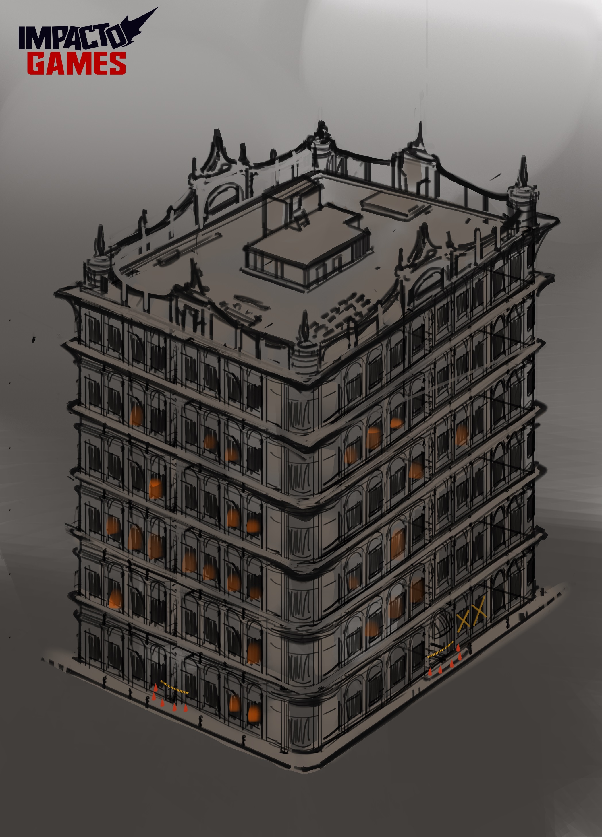 ConceptArtBuilding 1 image - Parasite Evil - IndieDB
