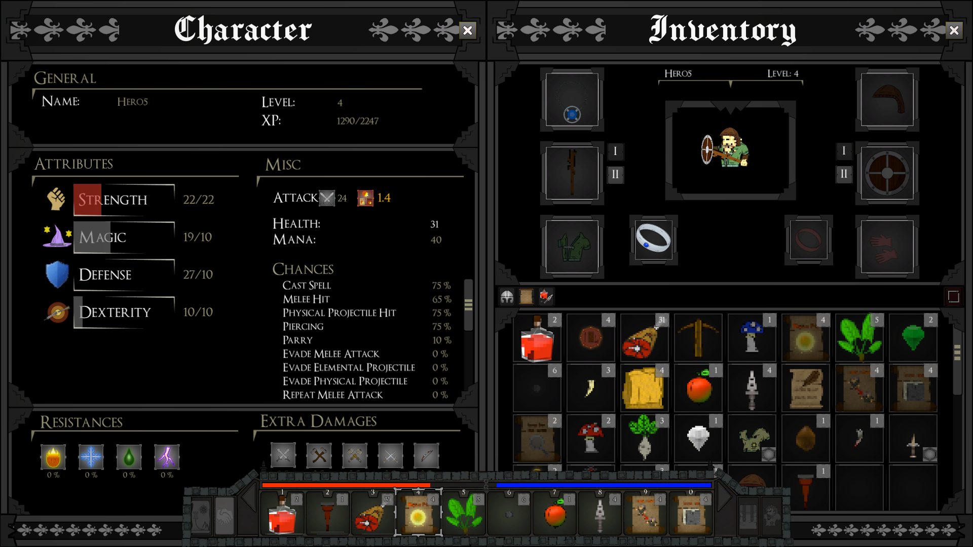 char inv image - Dungeon of forgotten gods - IndieDB
