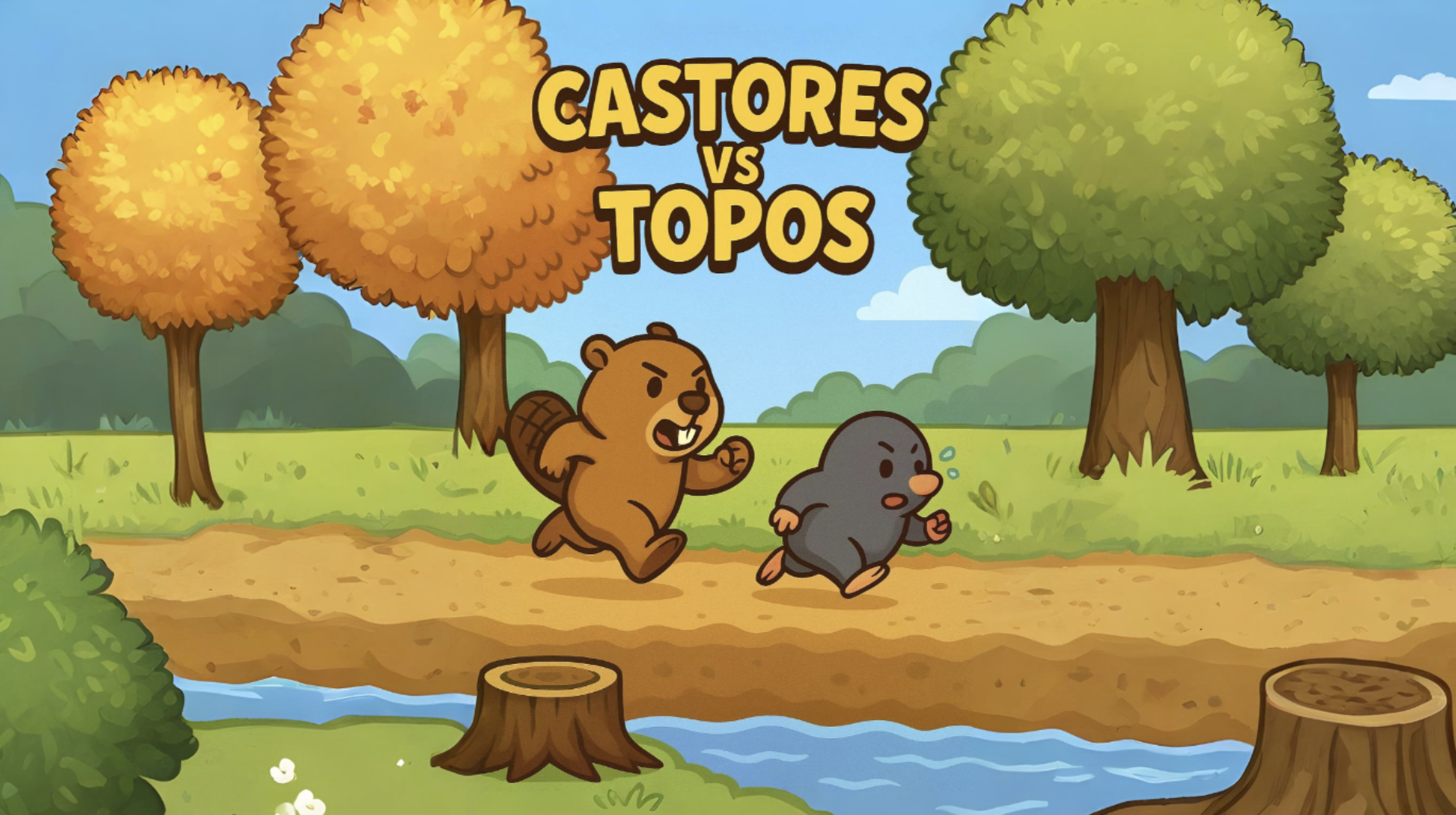 Castores vs Topos (beavers vs moles) Windows game - IndieDB