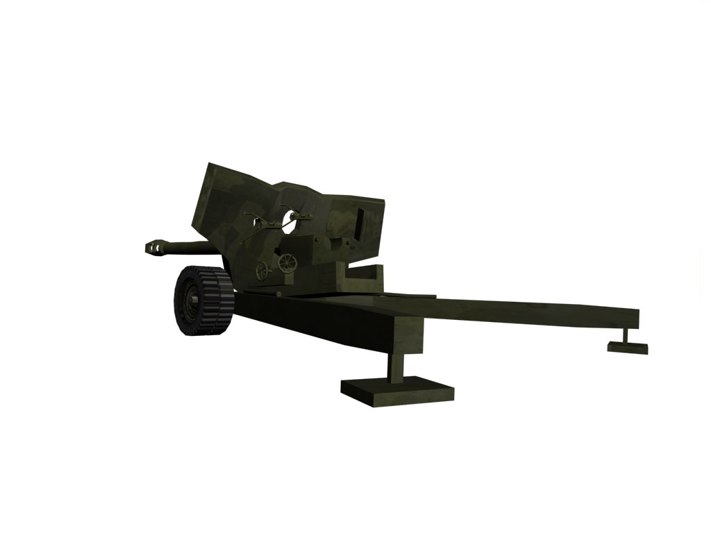 100mm field gun M1944 (BS3) image - 3D Artists Group - IndieDB