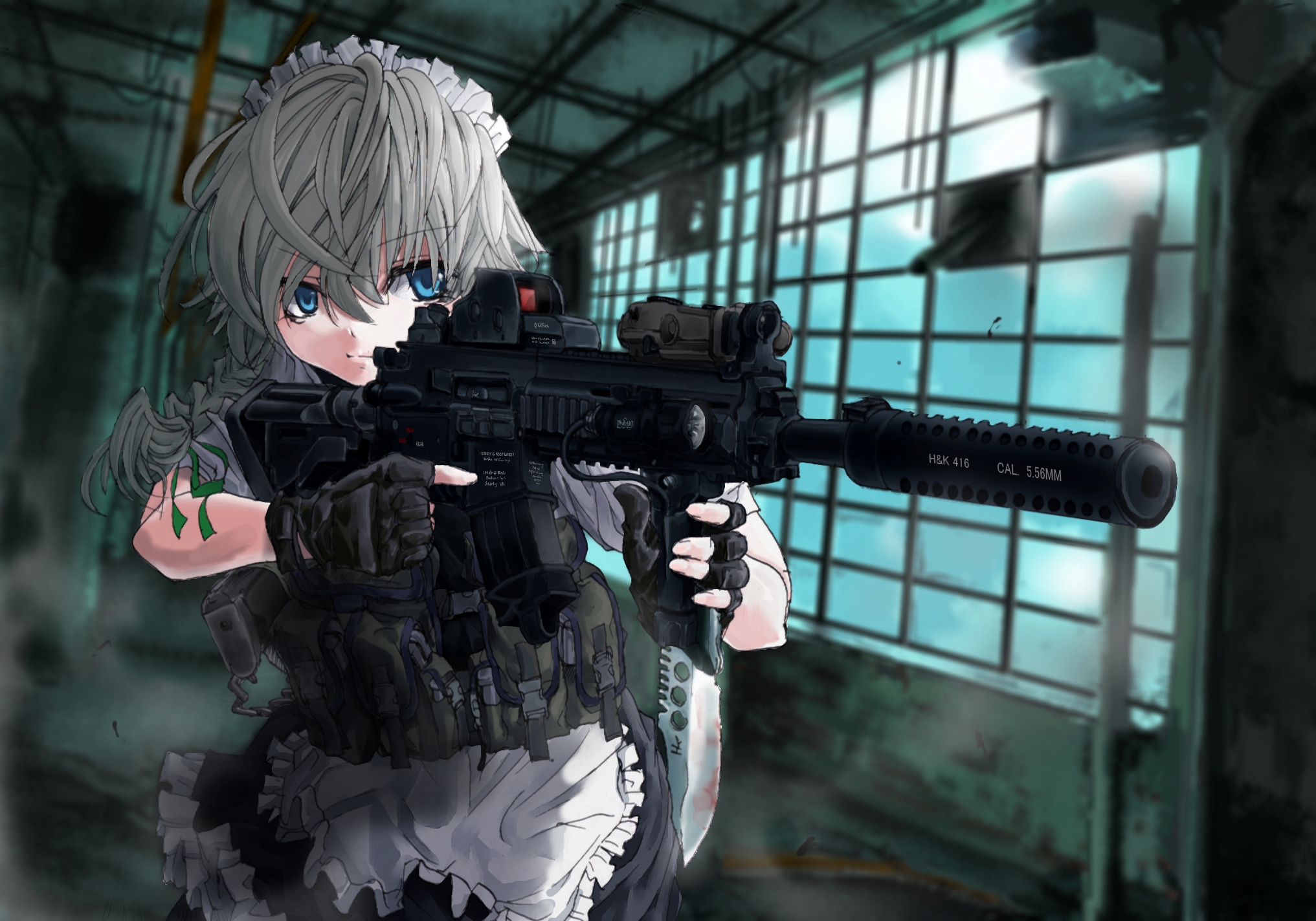 tacticool fanart of Izayoi Sakuya from Touhou image - Anime Fans of ...