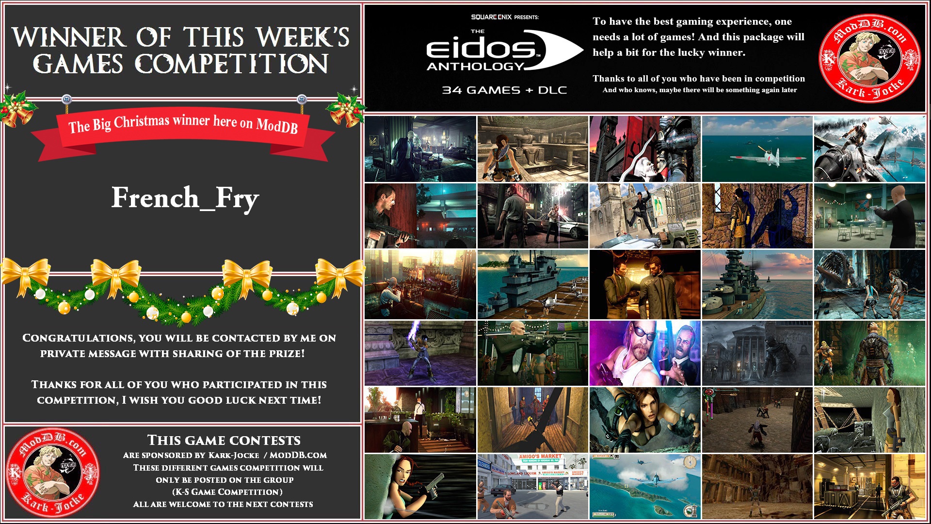 Fourth Christmas Contest Winner! image - K-J Game Competition - IndieDB