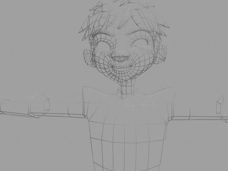 cartoony character-Wireframe image - vian - IndieDB