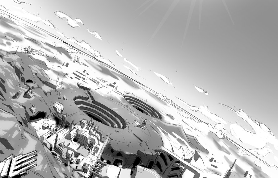 Comic alien landscape image - KeanKennedy - IndieDB