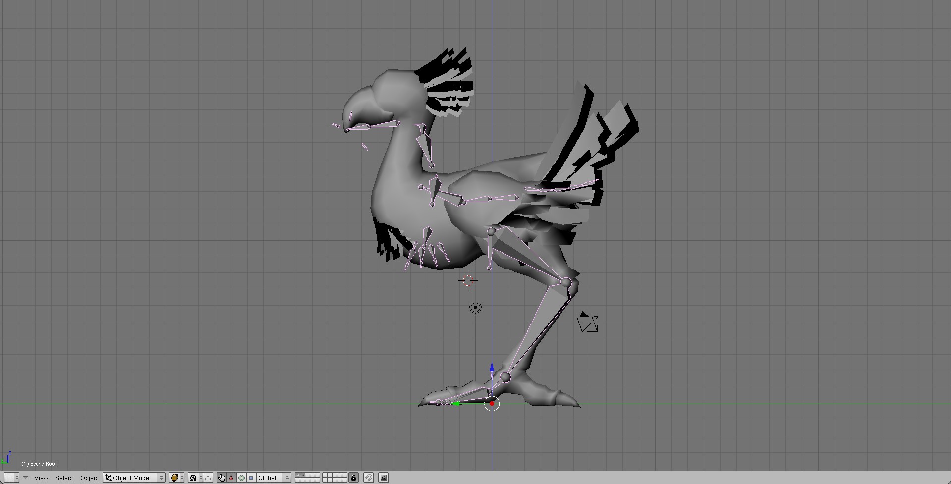 Chocobo Modelling Skeleton Rigging image - Neomonkeus - IndieDB
