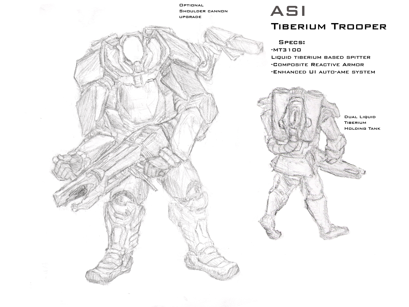 ASI Tiberium Trooper Concept image - ConceptualCascadeAT - IndieDB