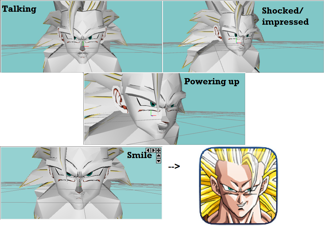Facial expressions made by me on Nello's Goku ssj3 image - 34673 - IndieDB