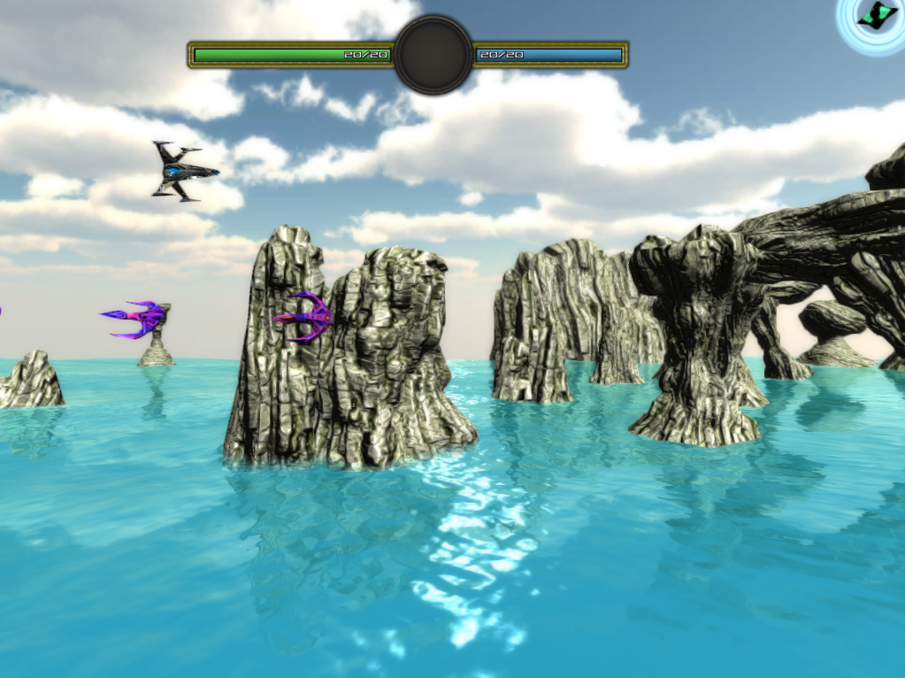 More scenery tests in SHMUP game image - AbovegroundDan - IndieDB