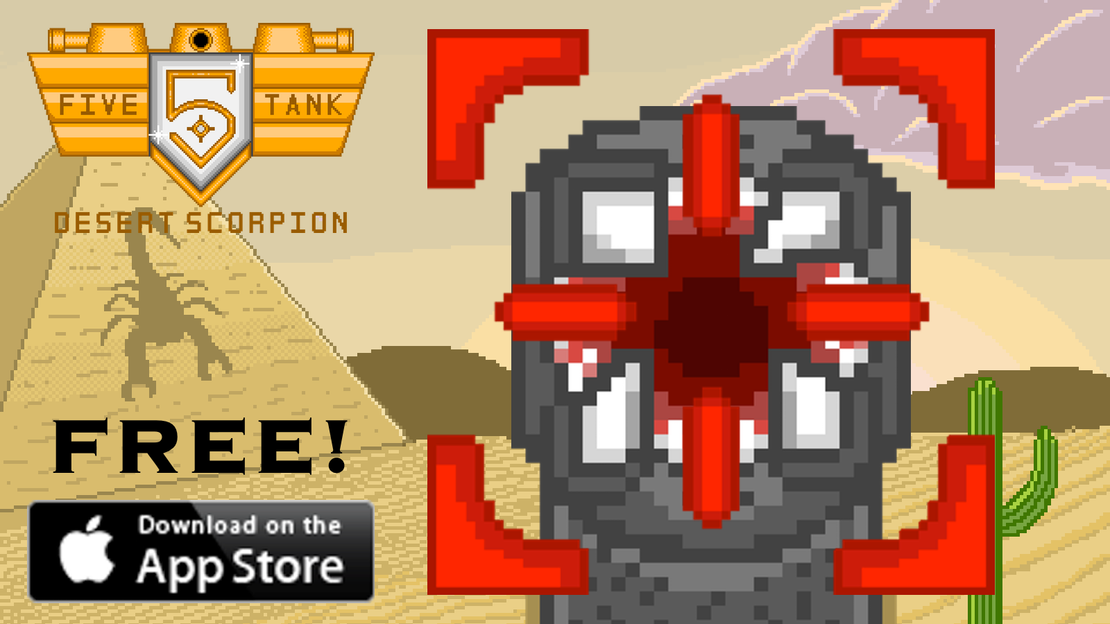 Five Tank : Desert Scorpion Ad image - tripletomato - IndieDB