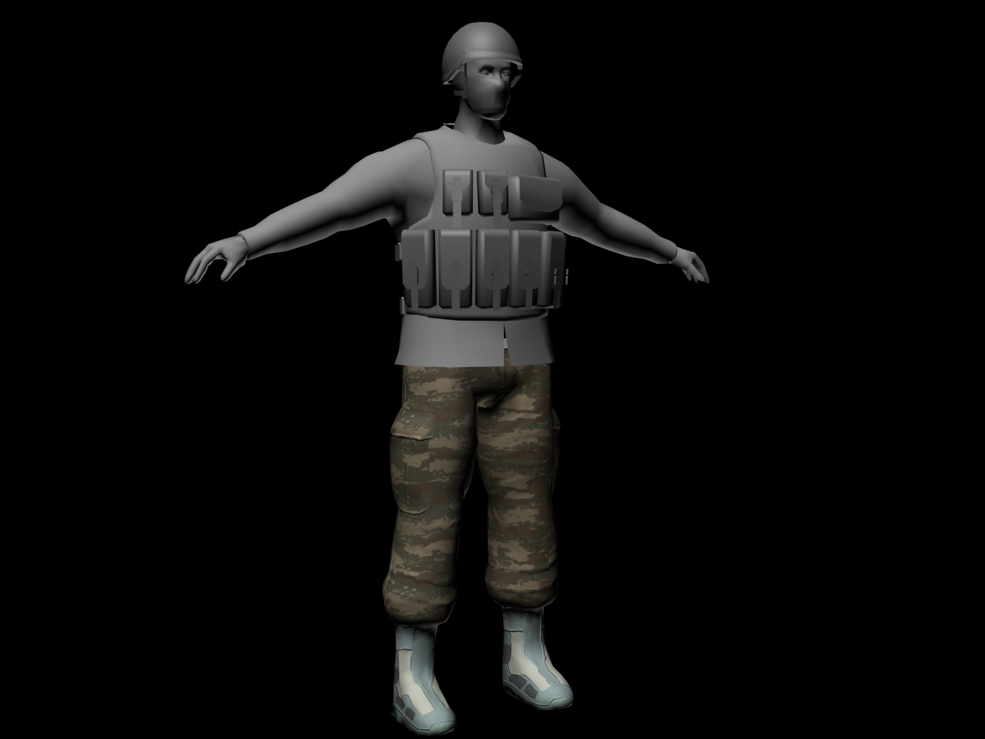 Reworking on TAF Light Soldier model image - I-Omer-I - IndieDB
