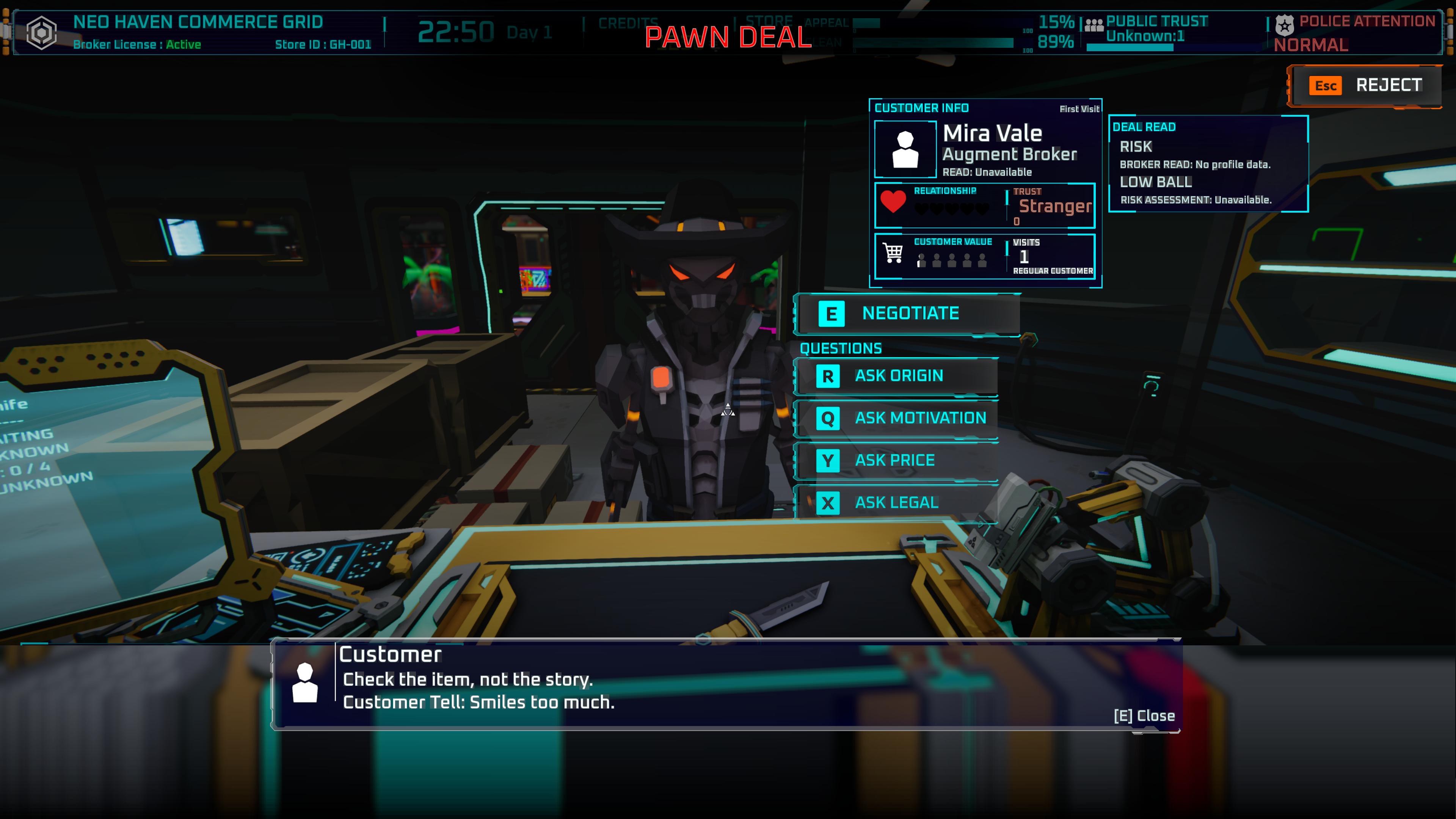 Devlog #7 – Every Deal Has Consequences news - Ghost Receipt - IndieDB